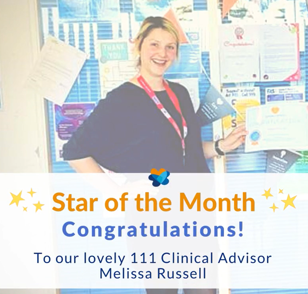 Congratulations 111 Clinical Advisor Melissa Russell - Hallam Medical